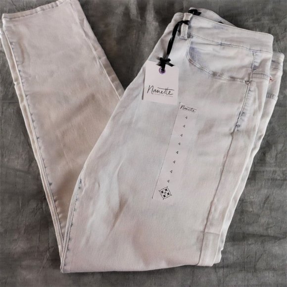 Nanette Lepore | Jeans | Nwt Nanette Lepore Caitlyn Girlfriend Jean 79 Acid Strip Cloud Wash Sz ...